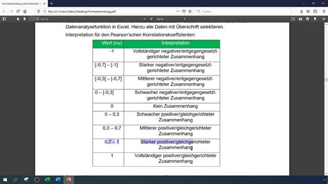 Análisis De Correlación Y Coeficiente De Pearson En Excel