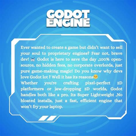 Godotengine Gamedev Opensource 2d 3d Lightweight Nohiddenfees