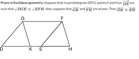 Solved Are Prove In Euclidean Geometry Suppose That In Chegg