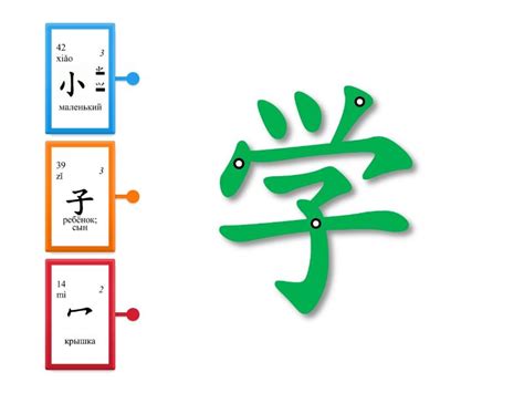 学 部首 Labelled Diagram
