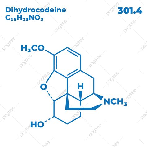La Estructura Molecular Dihidrocodeína Png Dibujos Dihidrocodeína Estructura De Dihidrocodeína