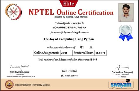 Iitmadras Pythonprogramming Nptel Swayam Mohammed Faisal Pasha
