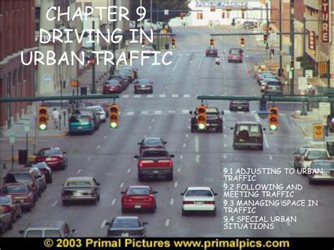 PPT CHAPTER DRIVING IN URBAN TRAFFIC PowerPoint Presentation Free Download ID