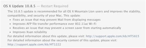 Apple Releases OS X With Mail Fix Improvements To AFP File Transfer Performance MacRumors