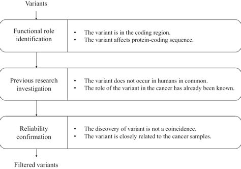 3 Step Variant Filtering Procedure Three Steps Of Filtering For