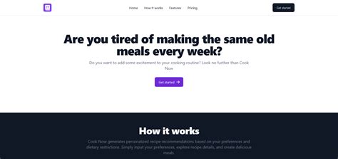 Cooknow Ai Powered Recipe Generator For Personalized And Creative Cooking