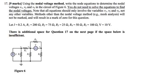 solved 17 19 marks] using the nodal voltage method write