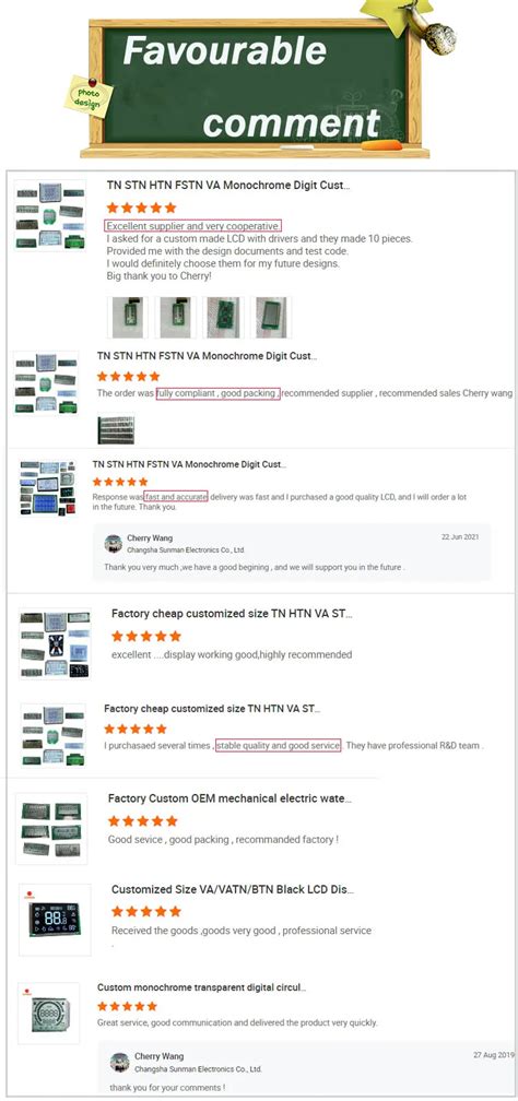 Customized Screen Htn 7 Segment Display Custom 7 Segment Lcd Display