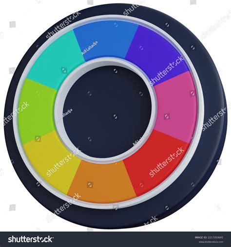 D Rendering Color Palette Wheel Isolated Stock Illustration Shutterstock