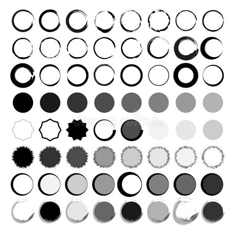 Circle Frame Set Gradient Background Set Round Frame Set Round Shape