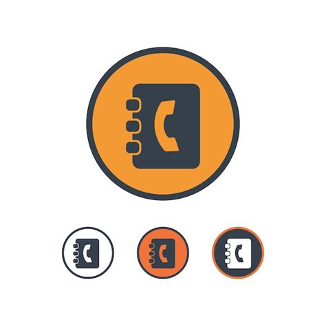 Premium Vector Contact Book Icon Set