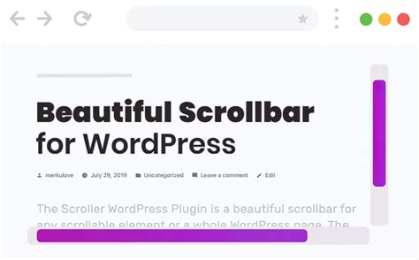 Beautiful Scrollbar For Wordpress