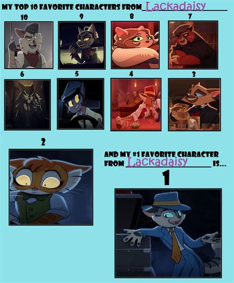 My Top Ten Favorite Lackadaisy Characters By Morganthefandomgirl On Deviantart