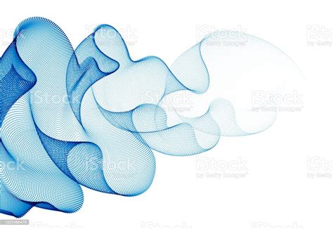 흐르는 에너지 입자 바람에 혼합 점 투명 명주 그물 직물의 물결 곡선 점선 3d 선 벡터 효과 그림입니다 3d 미래 기술 스타일 0명에 대한 스톡 벡터 아트 및 기타 이미지