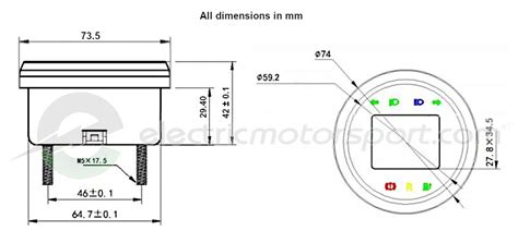 Native Round 64mm Can Bus Lcd Display Native Round 64mm Can Bus Lcd Display