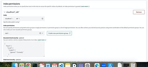 Opensearch Role Creation For User With Few Index Pattern Permission