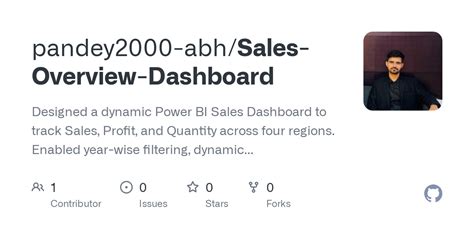 Github Pandey2000 Abh Sales Overview Dashboard Designed A Dynamic Power Bi Sales Dashboard To