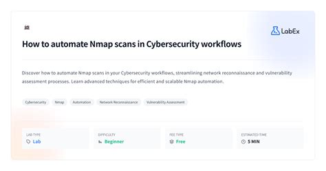 How To Automate Nmap Scans In Cybersecurity Workflows Labex