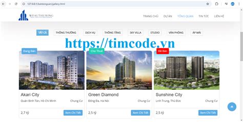 Code Template Website B T Ng S N Html Css Javascript