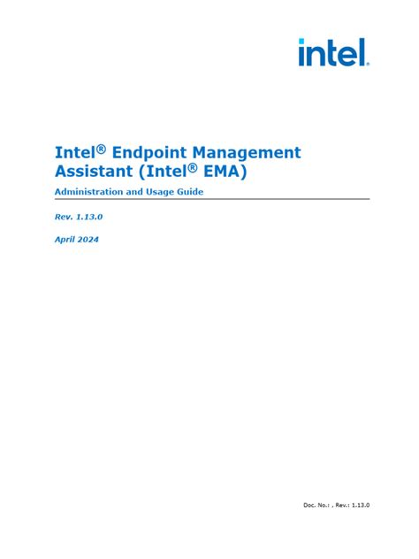 Intel Ema Admin And Usage Guide Pdf Windows Registry Port Computer Networking