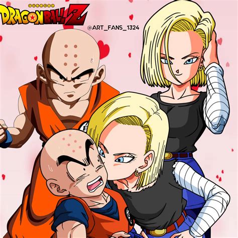 Krillin And Android 18 By Artfans1324 On Deviantart