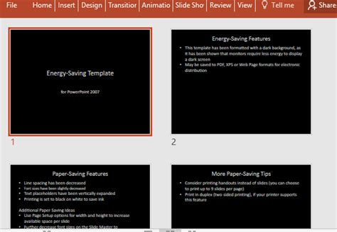 Energy Saving PowerPoint Template