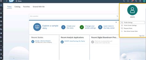 Sac Analytics Cloud New Navigation Walkthrough