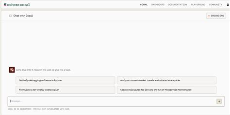 want a free alternative to chatgpt with web access try cohere coral