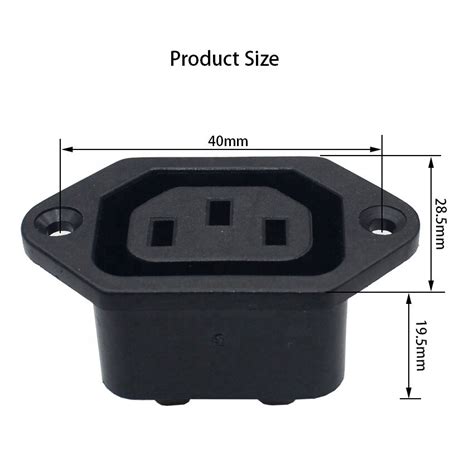 Iec C13 Female Kettle Power Chassis Socket Connect Vicedeal