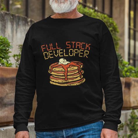 full stack developer programmer coding coder v2 long sleeve t shirt
