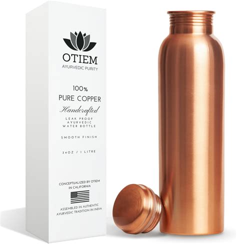Kosdeg Copper Water Bottle 16oz Hammered Vintage Modern