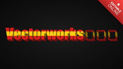 Vectorworks破解版 3d España Amarillo Y Rojo Generador De Efectos De Texto