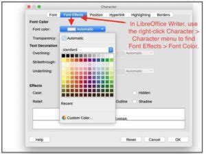 2 Ways To Change Text Color In LibreOffice Writer The Techie Senior