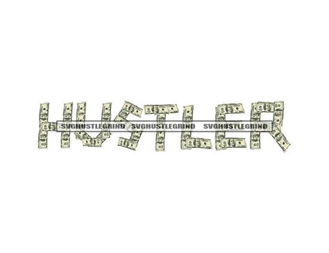 Hustler Art Word Font Logo Icon Design Style Quote Text Sign T Shirt