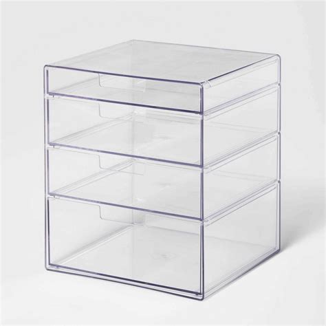Brightroom 4 Drawer Stackable Countertop Organizer Clear Home And Office Supplies Online Store