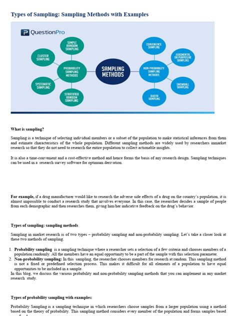 Sampling Techniques Pdf Sampling Statistics Survey Methodology