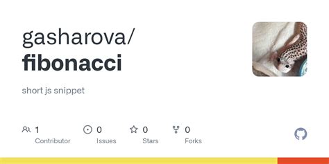 GitHub Gasharova Fibonacci Short Js Snippet