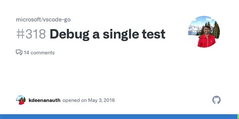 debug a single test · issue 318 · microsoft vscode go · github