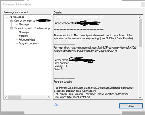 Mssql Timeout Error With Different Subnet Machines Databases