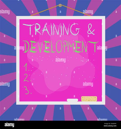 word writing text training and development business photo showcasing