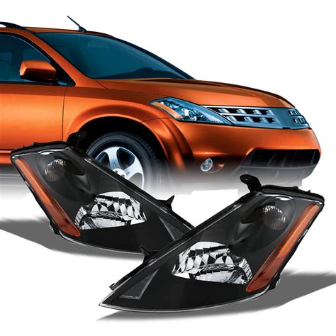 Akkon For Nissan Murano Jdm Black Halogen Type Oe Replacement