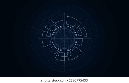 Sci Fi Futuristic User Interface Hud Stock Vector Royalty Free Shutterstock