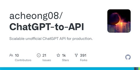 Github Acheong08chatgpt To Api Scalable Unofficial Chatgpt Api For Production