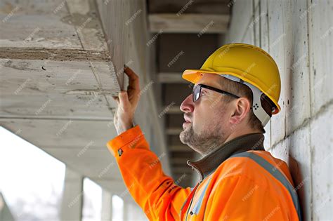 Engineer Inspecting Structural Sensors In Bridge Monitoring Integrity