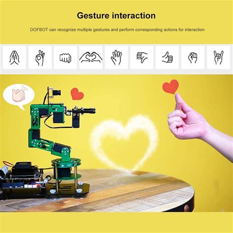 Buy Yahboom Robotic Arm Raspberry Pi Robot Kit AI Hand Building With Camera DOF Programmable
