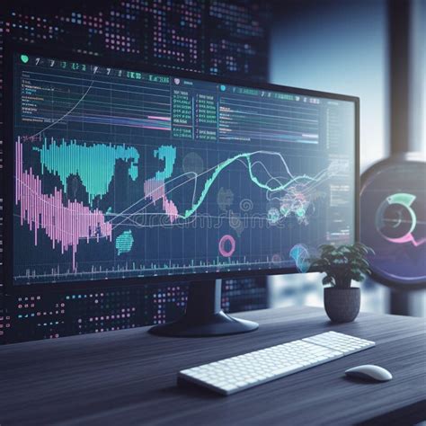 Image Of A Stock Market Ticker Tape Scrolling Across A Computer Screen