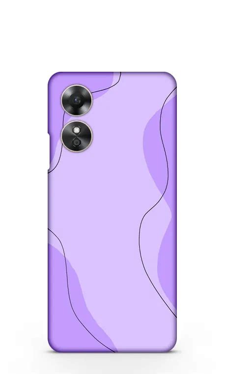 Purple Aesthetic Oppo A17 Mobile Cover GOCOVERS