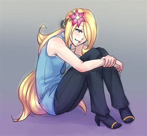 Cynthia Pokemon And More Drawn By Monorus Danbooru