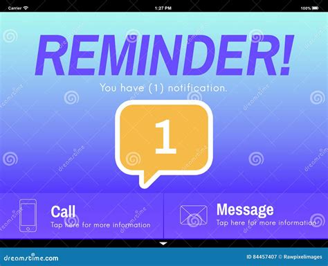 Messaging Communication Notification Alert Reminder Concept Stock