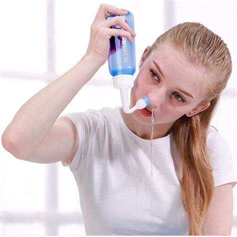 Croing Neti Pot Sinus Rinse Bottle With Nasal Spray Bottle Bpa Free